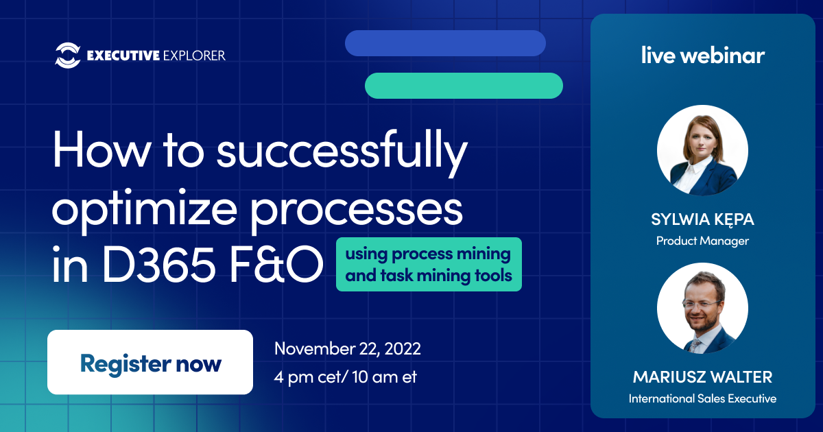 How to successfully optimize processes in D365 F&O using process mining and task mining tools